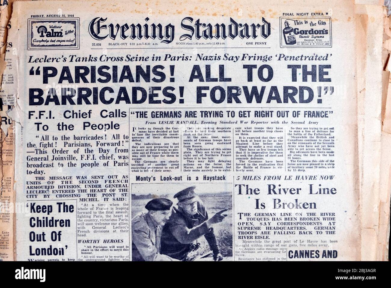 Titre de journal paris ww2 Banque de photographies et d’images à haute ...