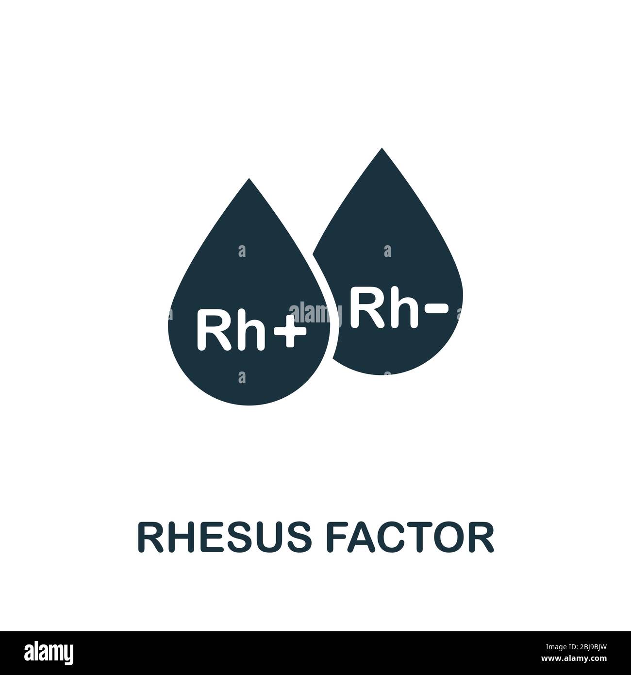 Icône facteur de rhésus. Illustration simple de la collecte d ...