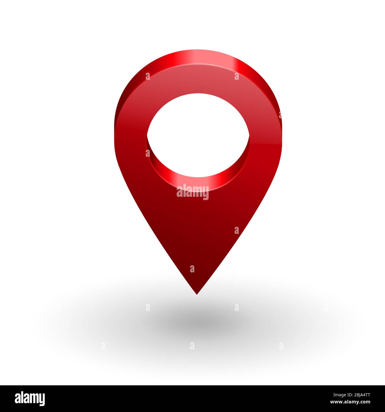 Symbole de position isolé sur fond blanc. Point d'emplacement Web ...