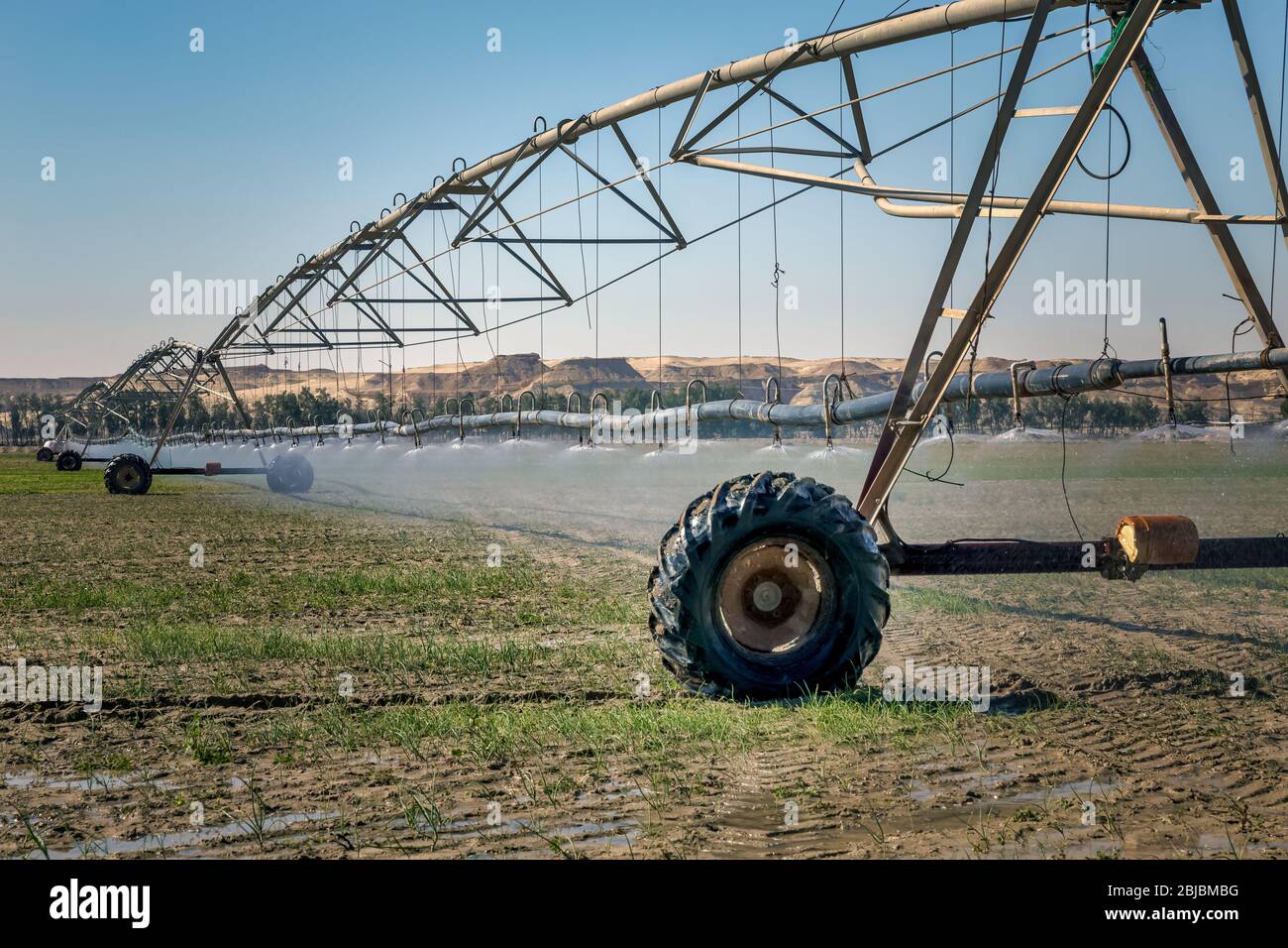 Sprinkler irrigation desert Banque de photographies et d’images à haute ...
