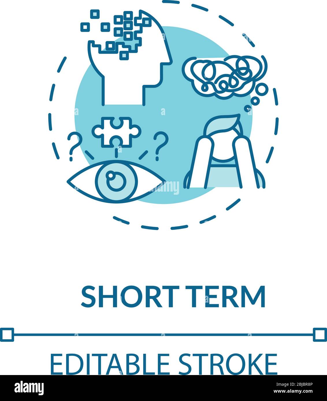 Mémoire à court terme Banque d'images détourées - Alamy