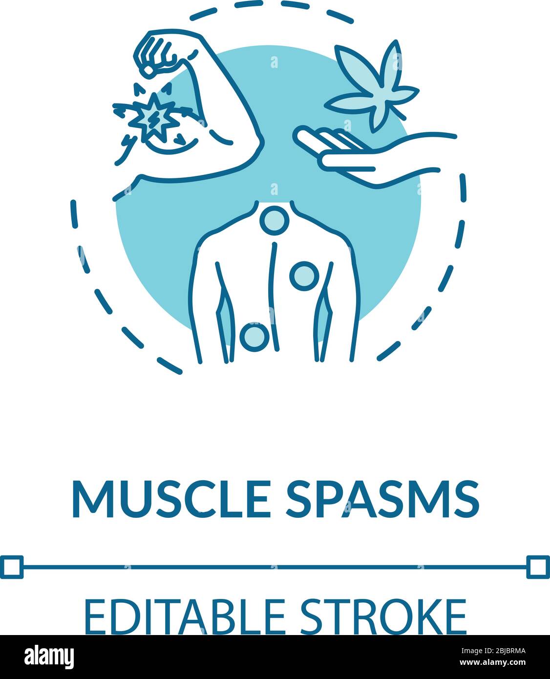 Traitement des spasmes musculaires Banque d'images détourées - Alamy