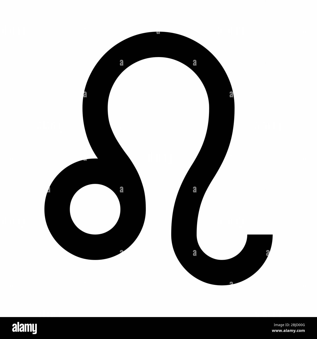 Leo symbole signe du zodiaque illustration horoscope Banque d'images ...