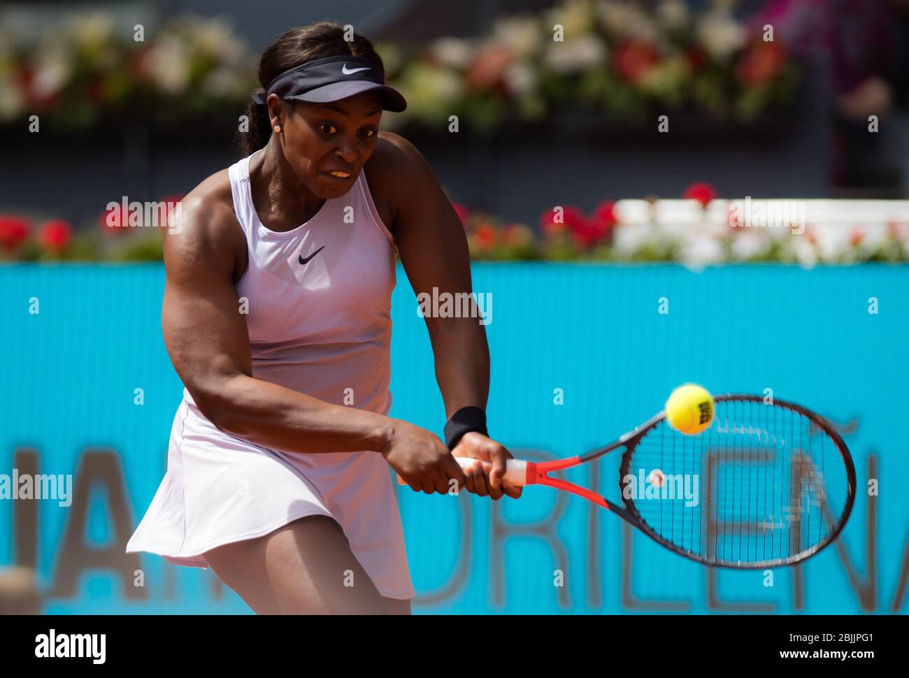 Sloane Stephens des États-Unis en action lors de son second match au ...
