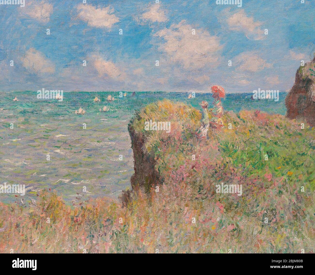Claude monet pourville falaise Banque de photographies et d’images à ...
