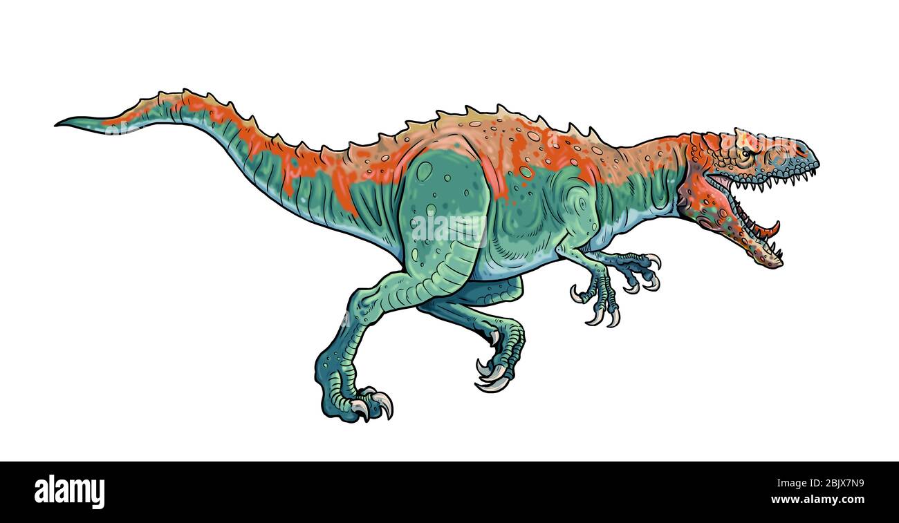 Dinosaure carnivore dessin Banque de photographies et d’images à haute résolution - Alamy