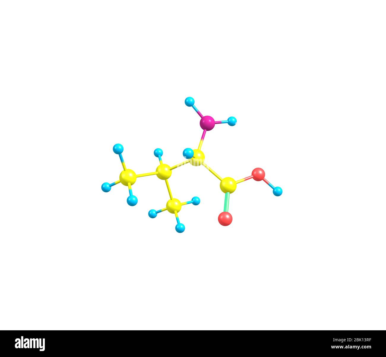 Formule chimique de la valine Banque d'images détourées - Alamy