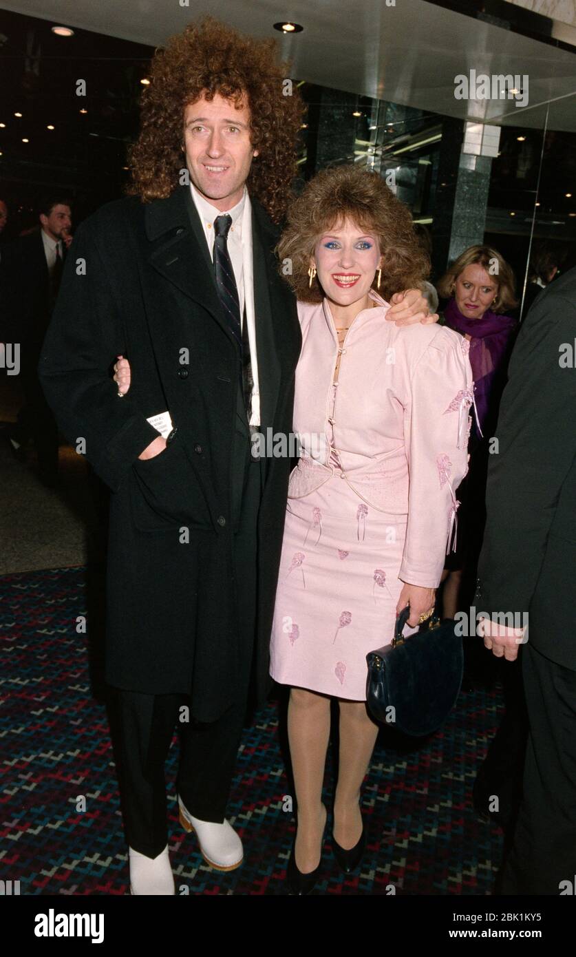 Brian may de la reine et sa femme anita dobson Banque de photographies ...