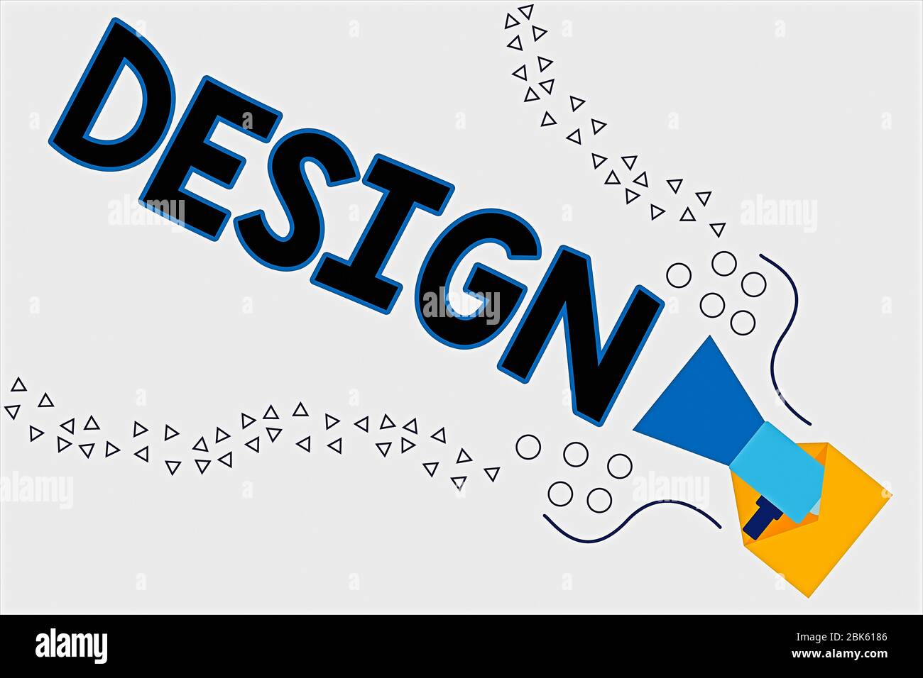 Texte écrit texte Design. Photo d'entreprise présentant un plan de ...