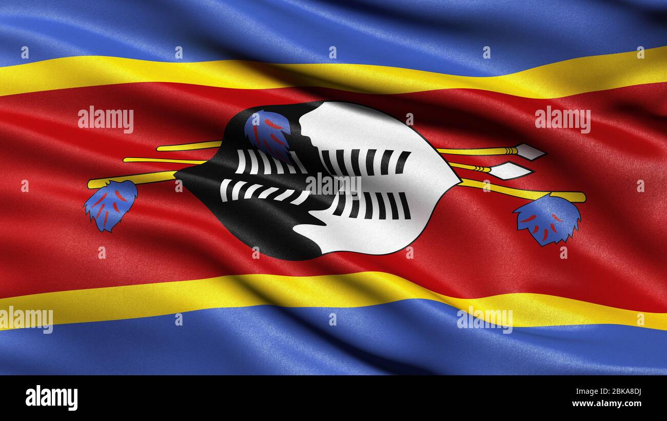 Drapeau swazi Banque de photographies et d’images à haute résolution ...