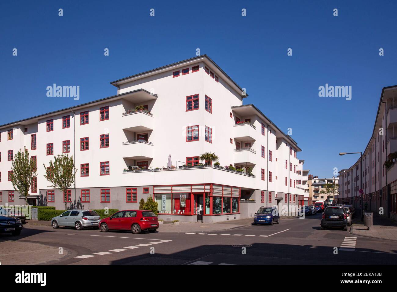 Le domaine immobilier Blauer Hof dans le quartier-Buchforst, construit ...