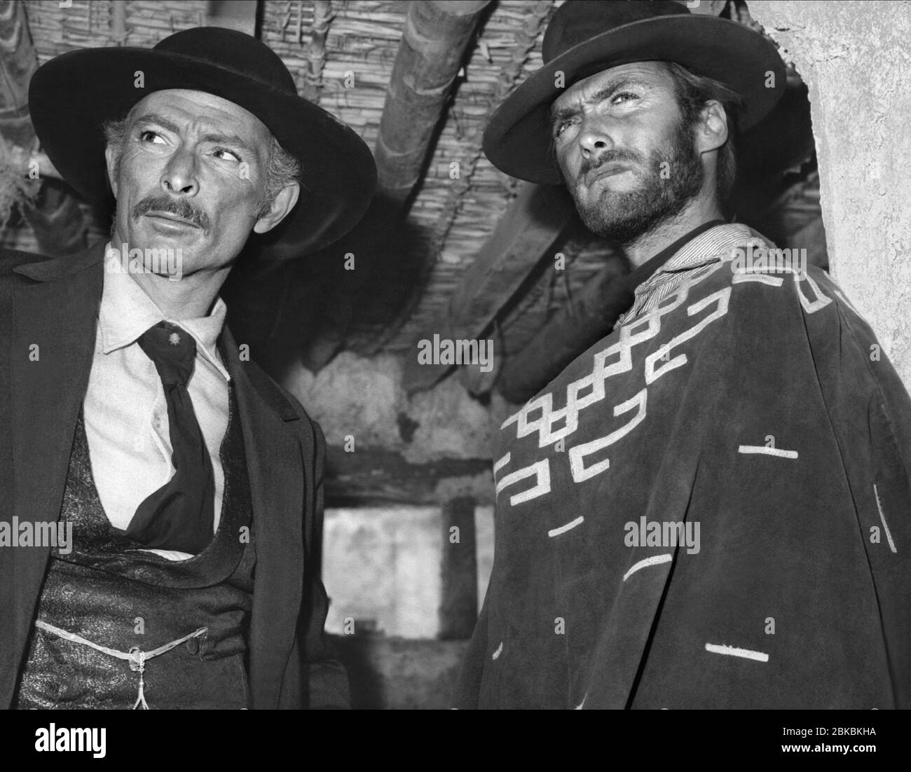 Clint Eastwood Lee Van Cleef Banque d'images noir et blanc - Alamy