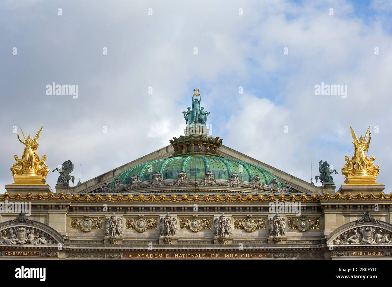 Opéra Garnier, Paris, France toit et façade, France, Ile-de-France ...