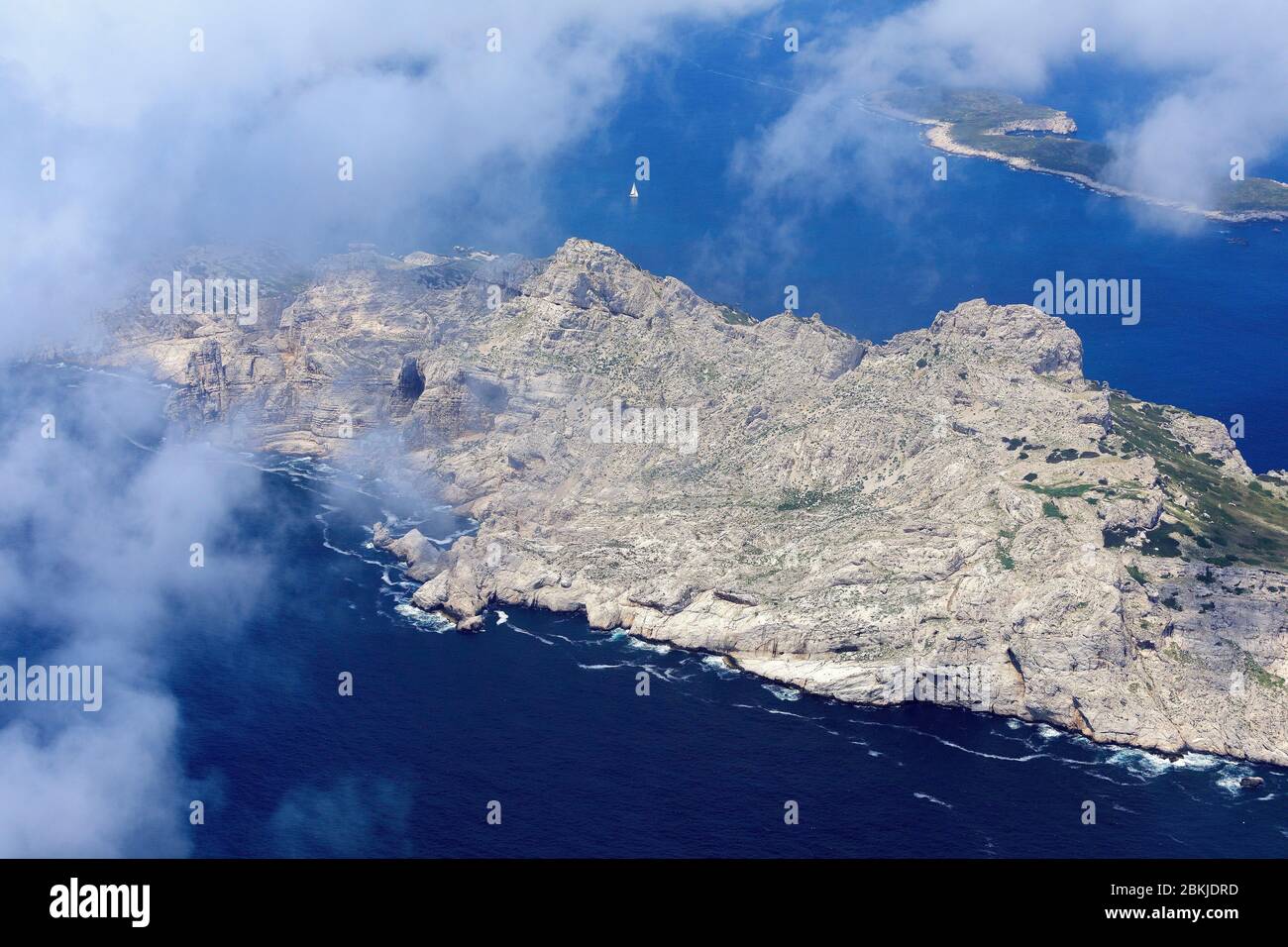 France, Bouches du Rhône, Parc National des Calanques, Marseille ...