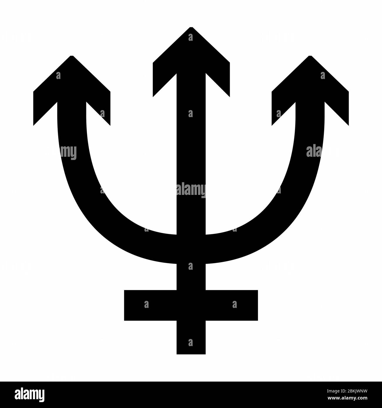 Symbole neptune Banque d'images vectorielles - Alamy
