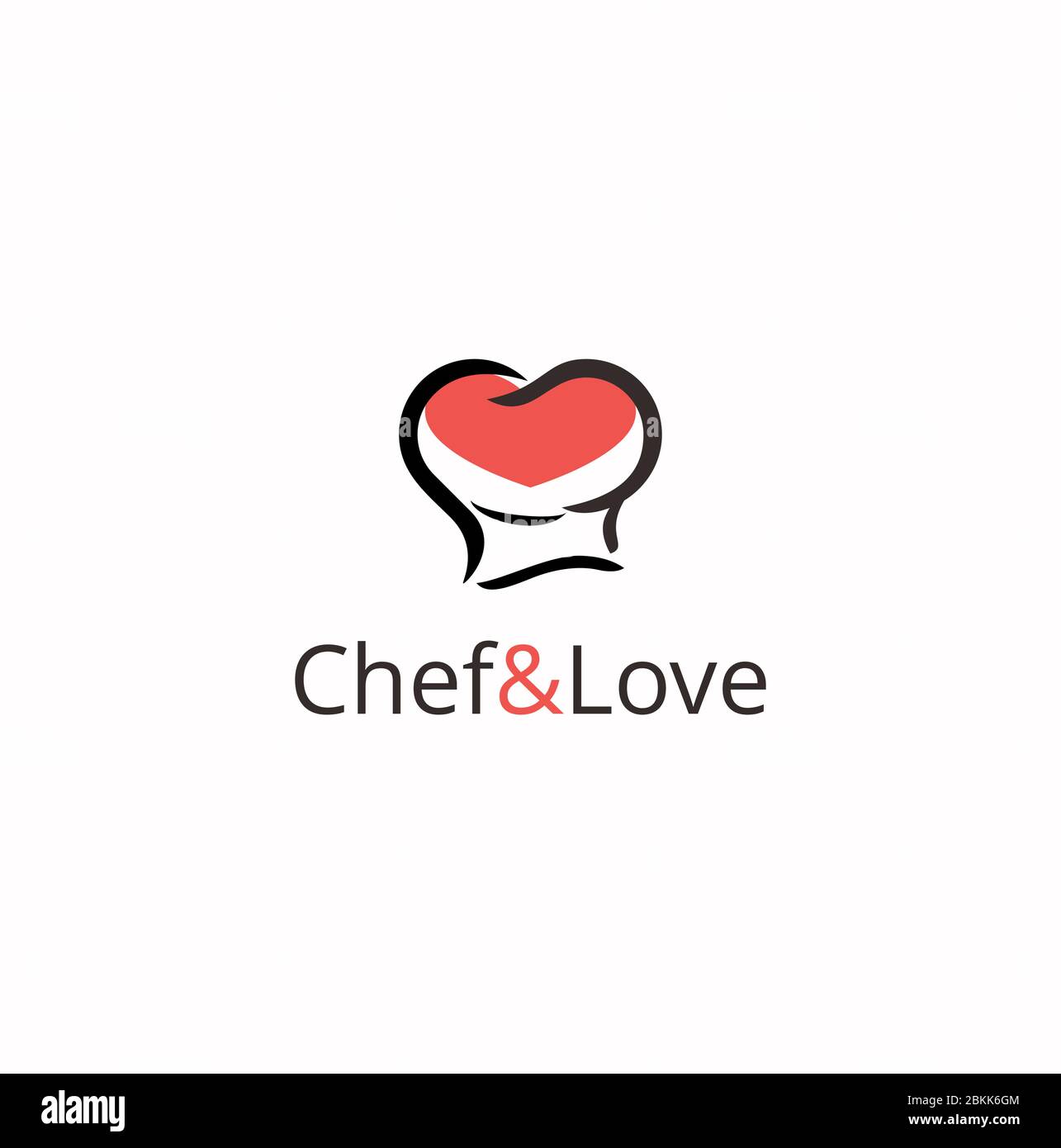 Cuisiner avec le coeur Banque d'images vectorielles - Alamy