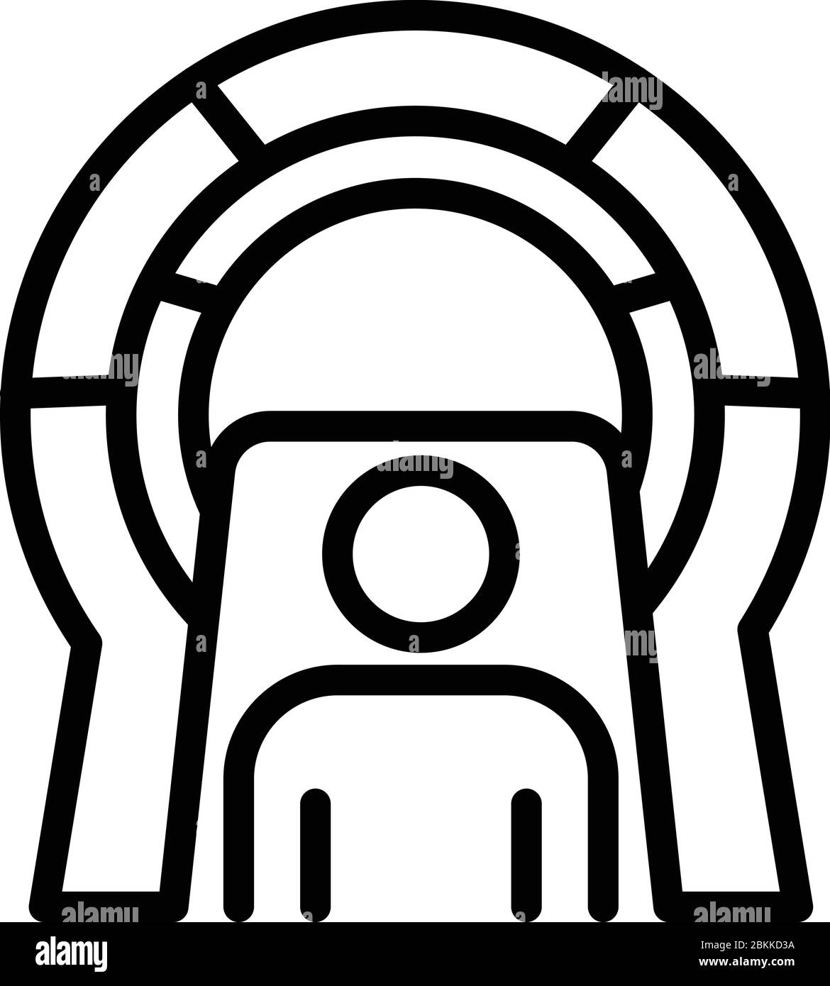 Medical imaging icon Banque d'images noir et blanc - Alamy