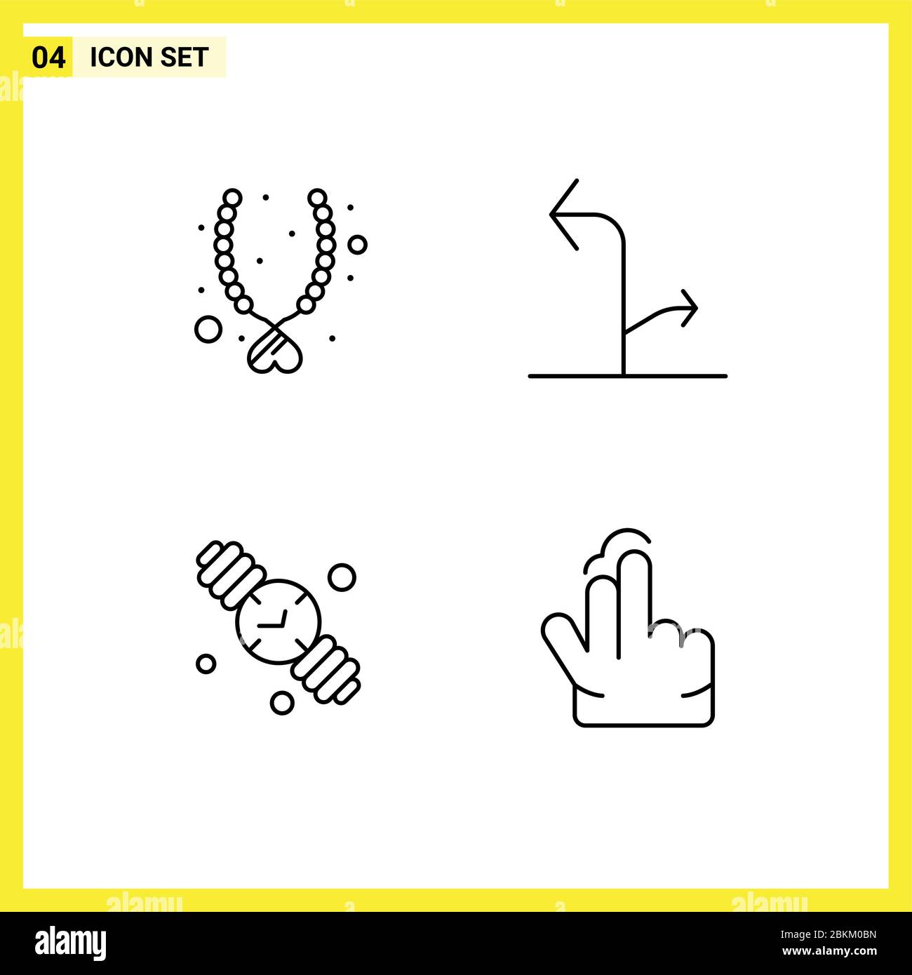Jeu de 4 pictogrammes simples couleurs plates de filledline, temps de ...