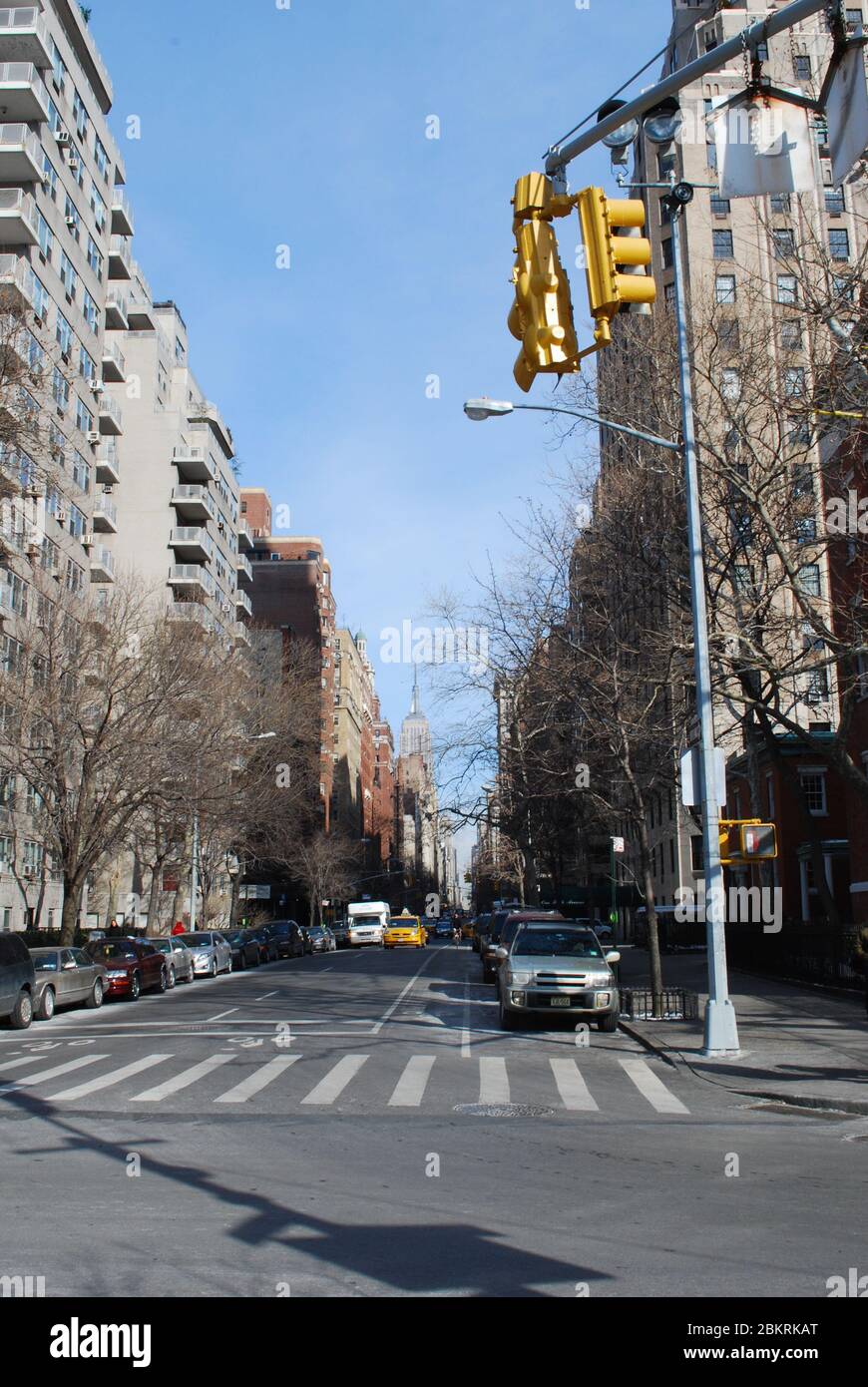 Feux de signalisation à Manhattan New York États-Unis Photo Stock - Alamy