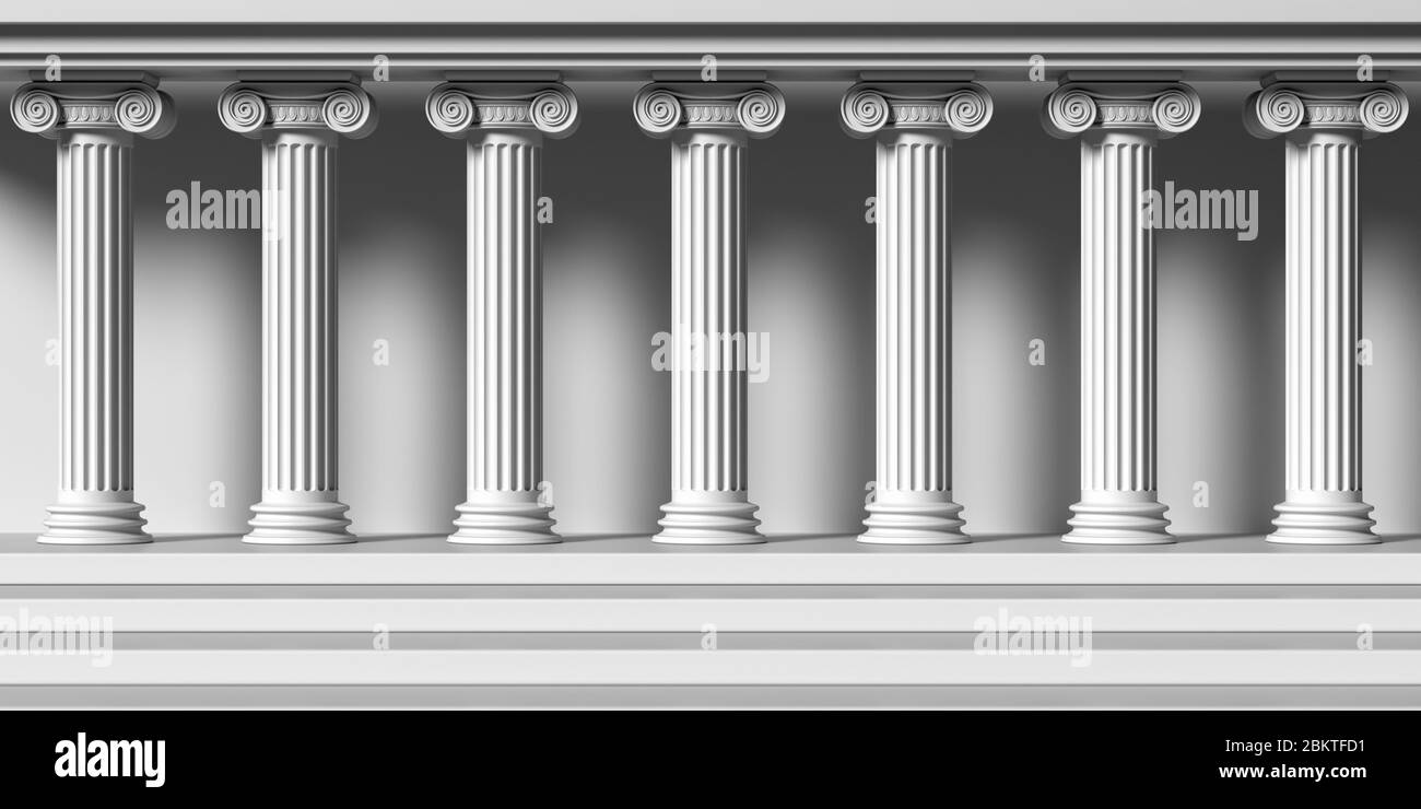 Colonnes en pierre de construction classique. Colonnes en marbre de ...