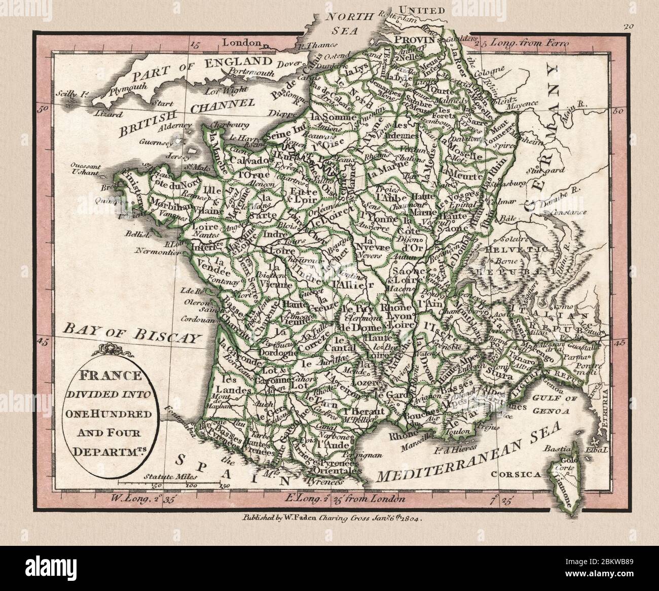 Carte de france avec departements Banque de photographies et d’images à ...
