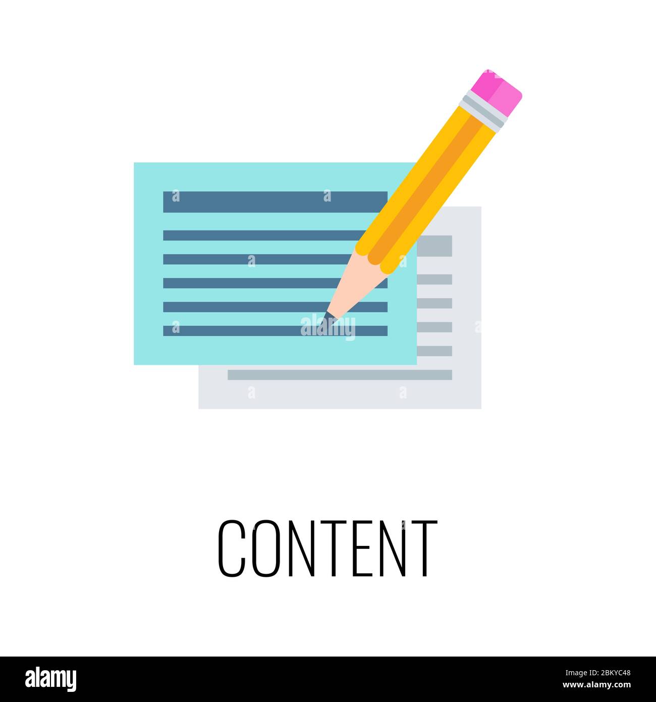 Pictogramme d'infographie de contenu. Stratégie de marketing de contenu ...