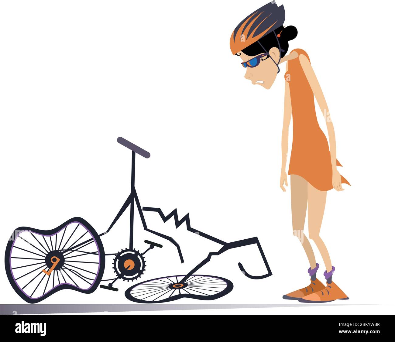 Humour accident transports Banque d'images détourées - Alamy