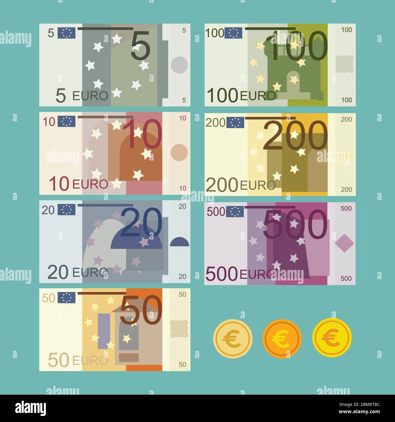 Billet 10 euros Banque d'images vectorielles - Alamy
