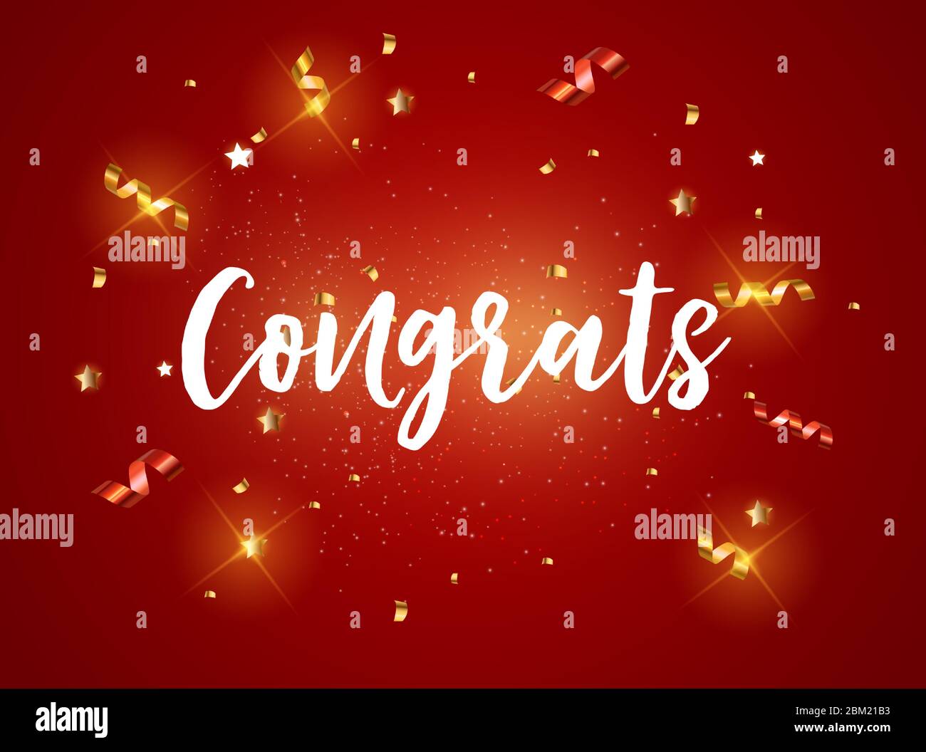 Congratulations word Banque d'images vectorielles - Alamy