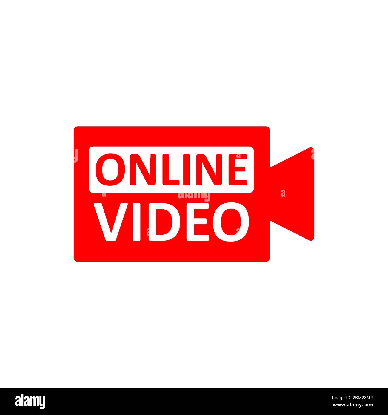 Signe Live Stream. Symbole rouge, bouton de diffusion en direct ...