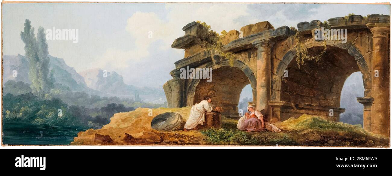 Hubert robert peintre ruines Banque de photographies et d’images à ...