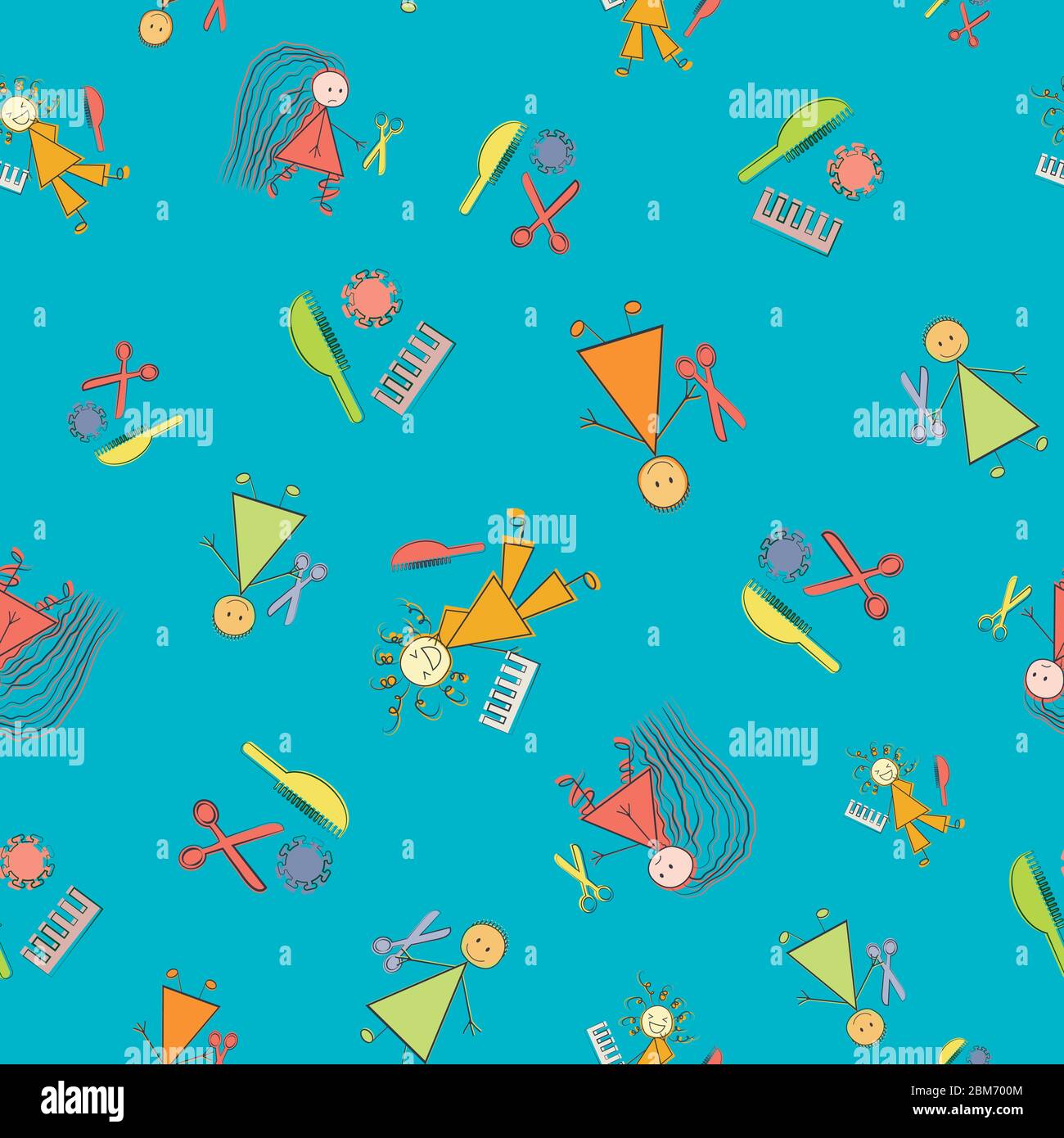 Bad hair day woman Banque d'images vectorielles - Alamy