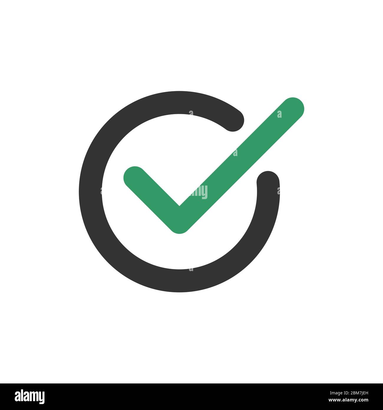 Check mark logo Banque de photographies et d’images à haute résolution ...