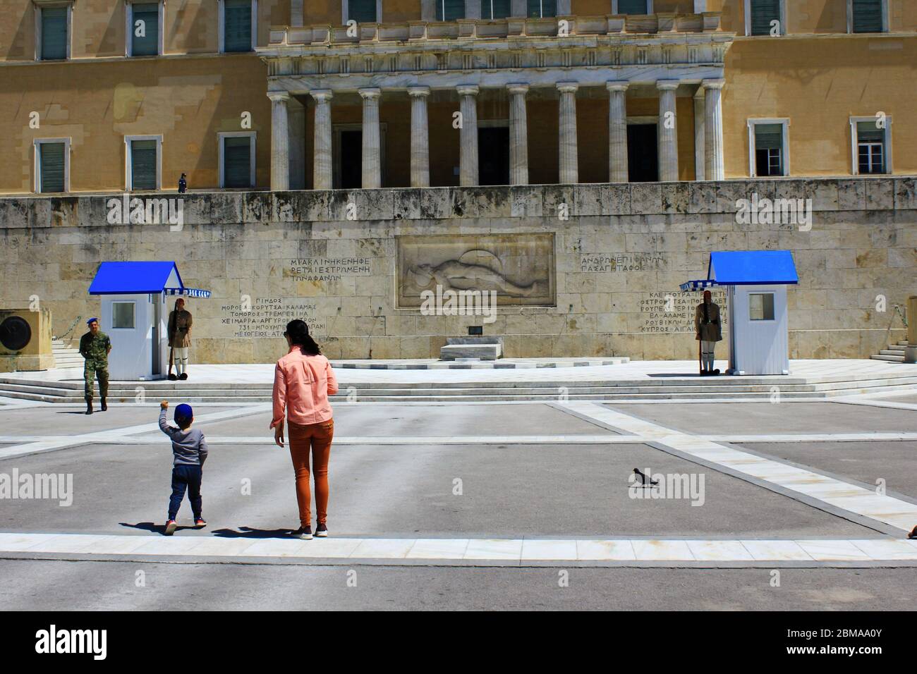 Athènes, Grèce, mai 6 2020 - l'un des endroits les plus touristiques d ...