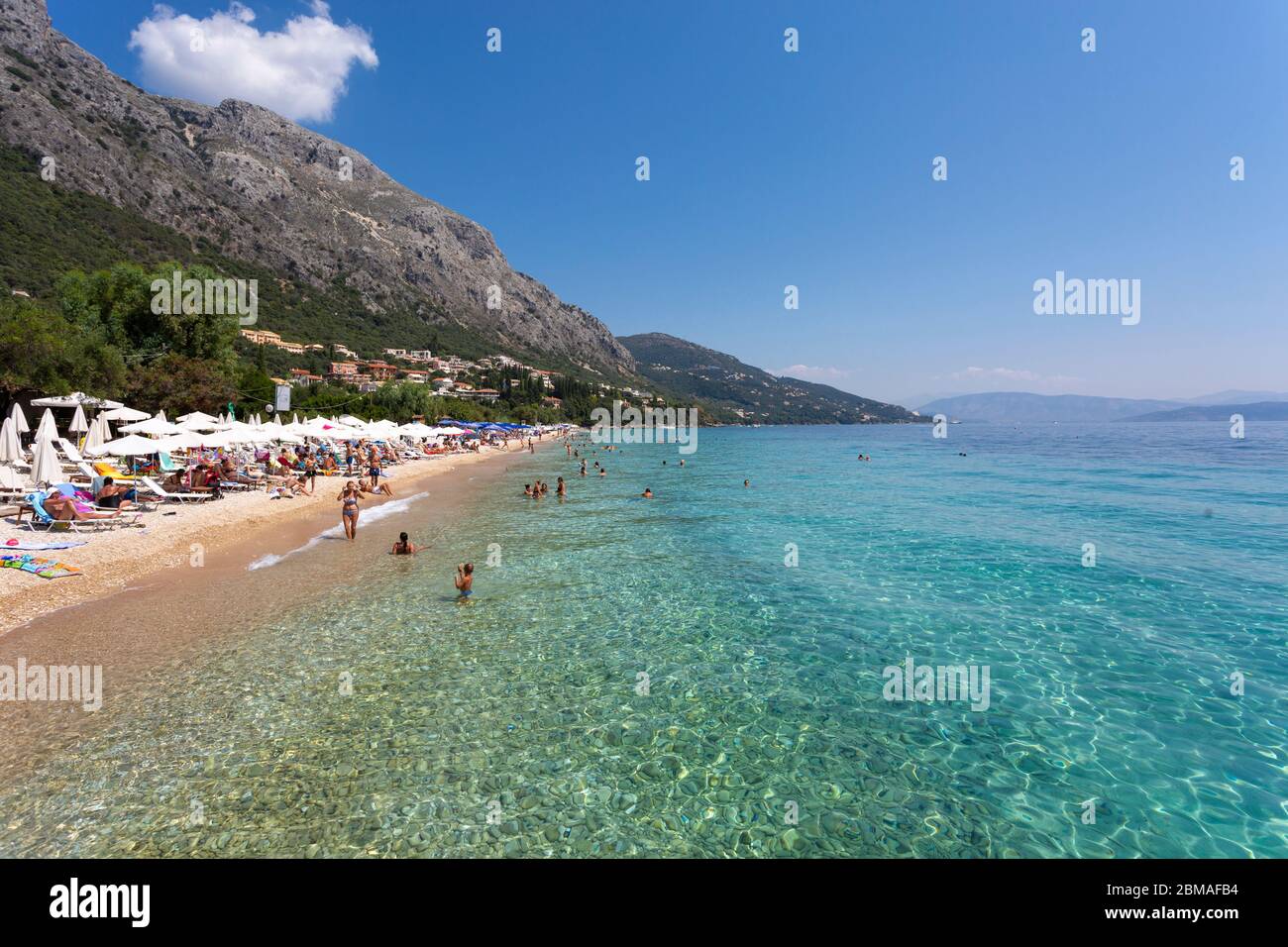 Barbati beach barbati corfu ionian Banque de photographies et d’images ...