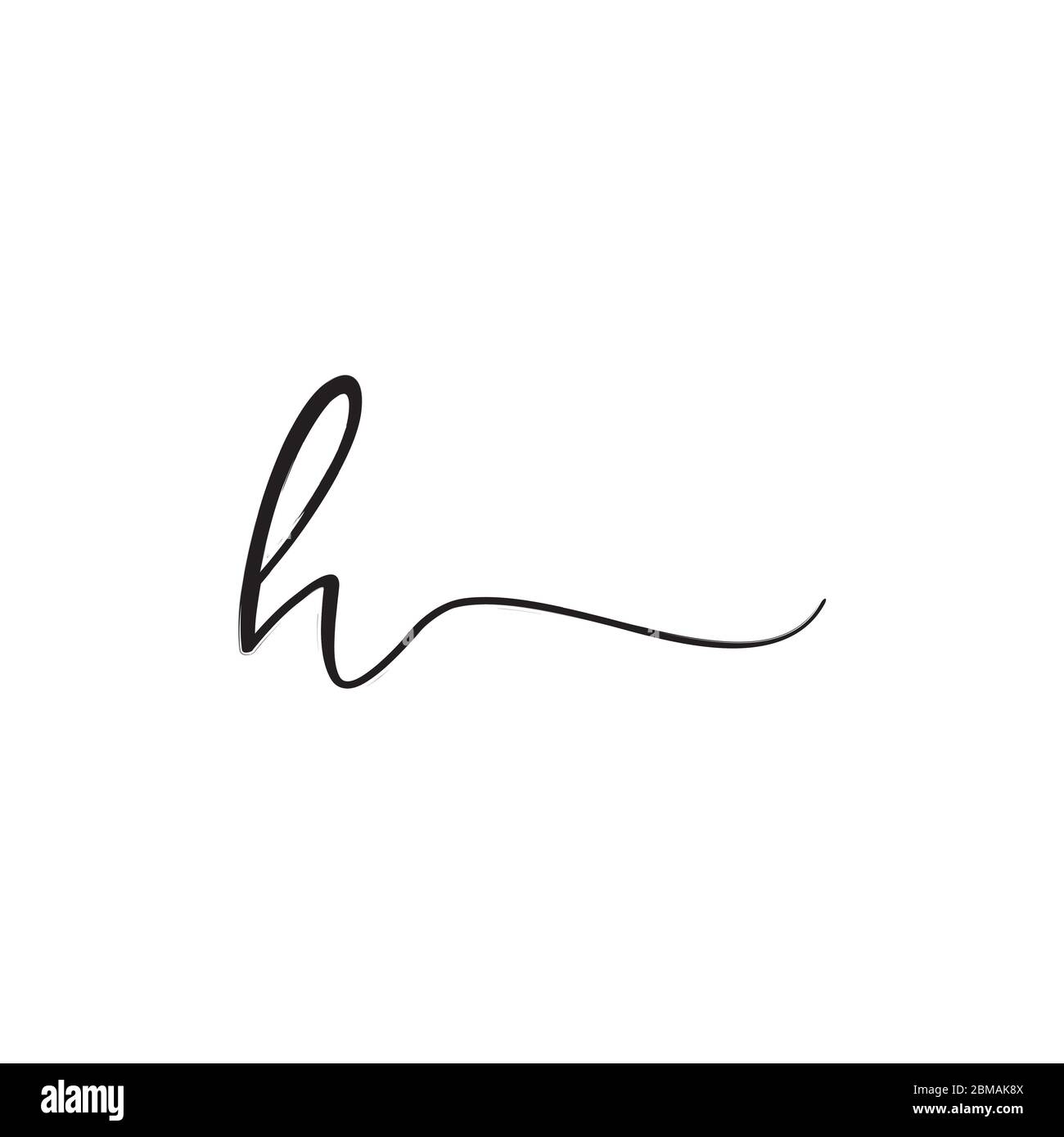 H signature Banque d'images vectorielles - Alamy