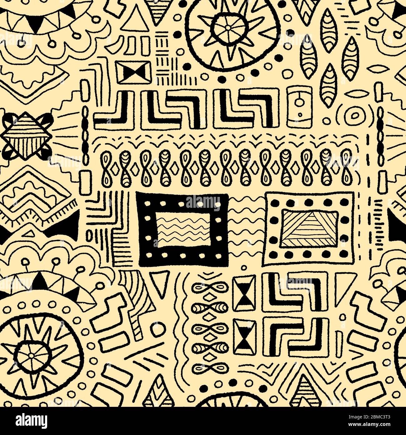 Fond d'art autochtone - les motifs africains seamless texture Image ...