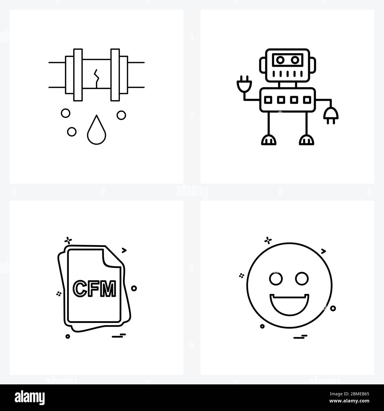 Pictogrammes taper Banque d'images noir et blanc - Alamy