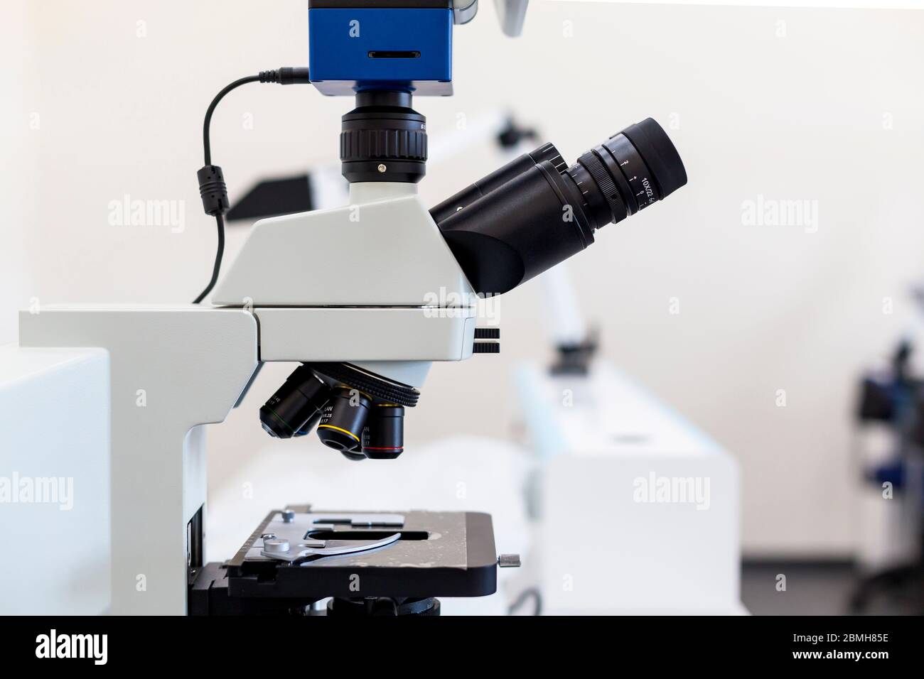 Microscope optique dans un laboratoire Banque de photographies et d ...