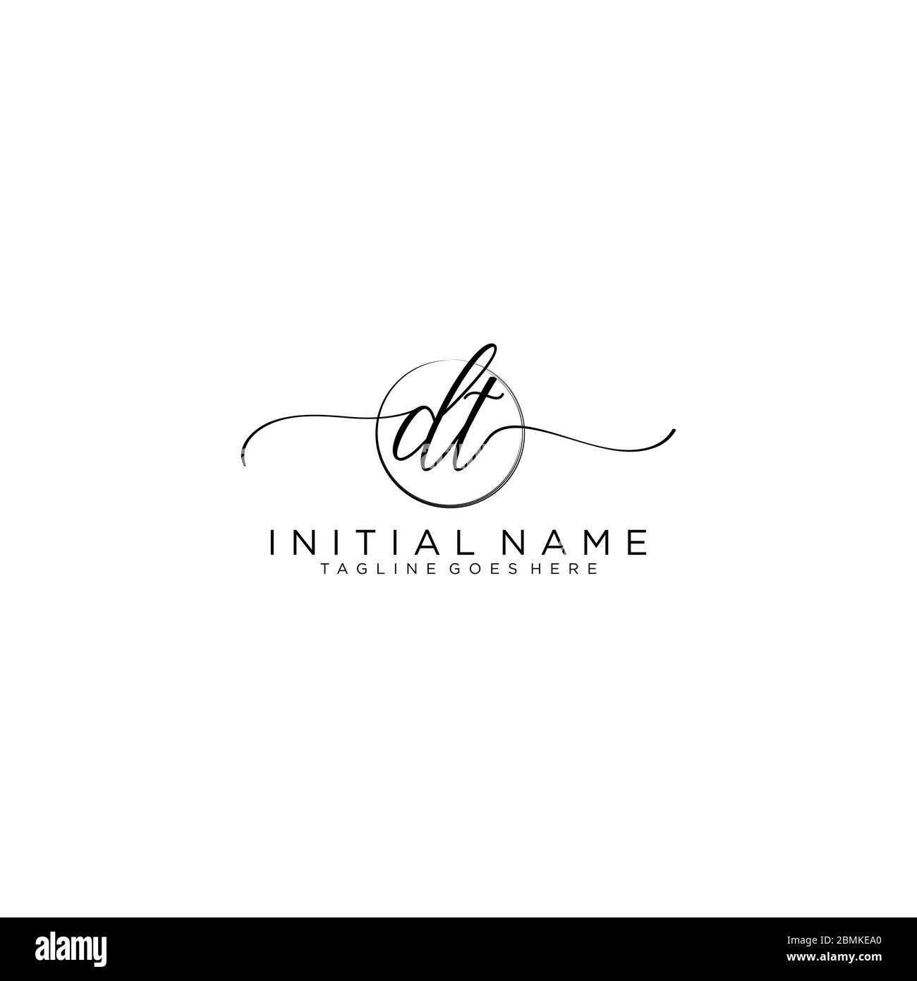 Dt initiales logo Banque de photographies et d’images à haute ...
