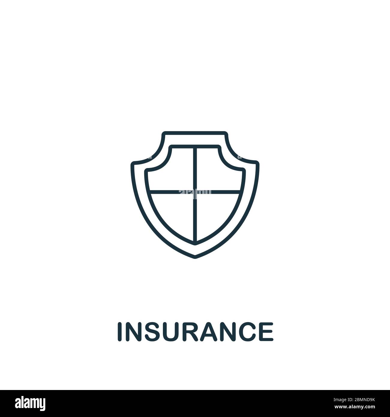 Icône assurance de la collection de sécurité. Symbole d'assurance ...