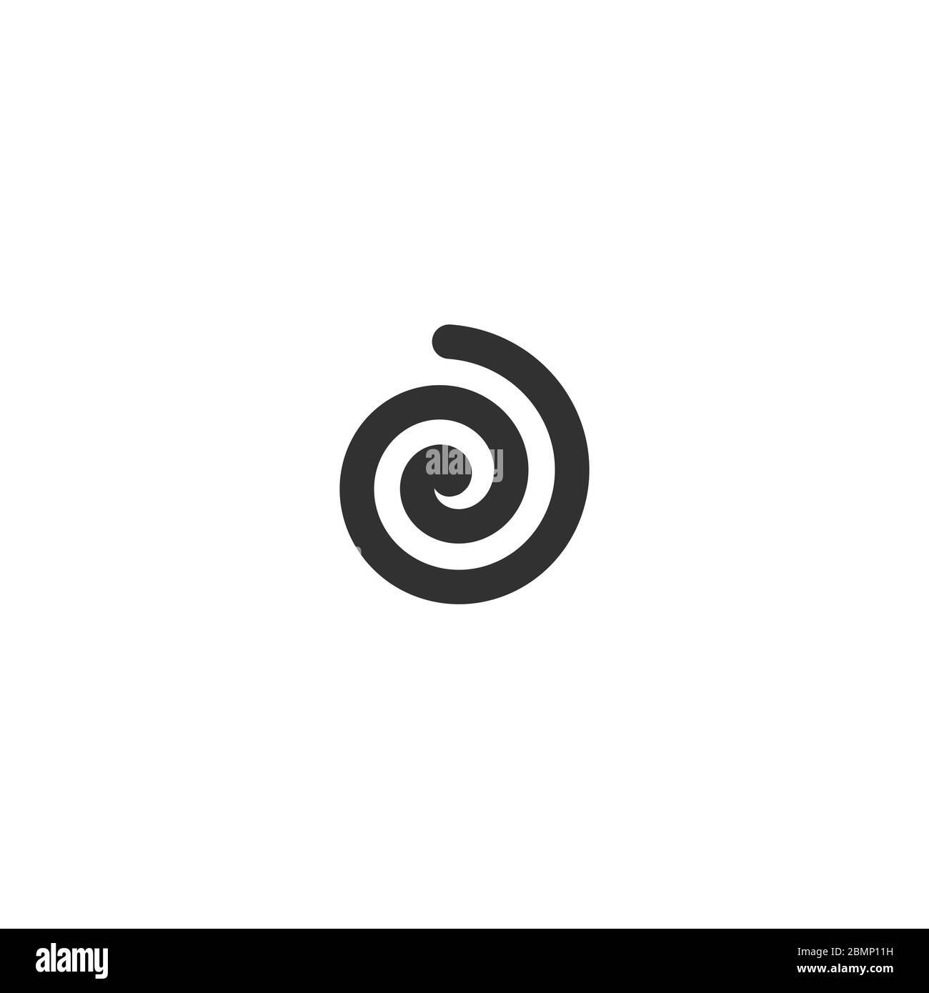 Icône spirale circulaire. Elément de courbe de mouvement. Illustration ...