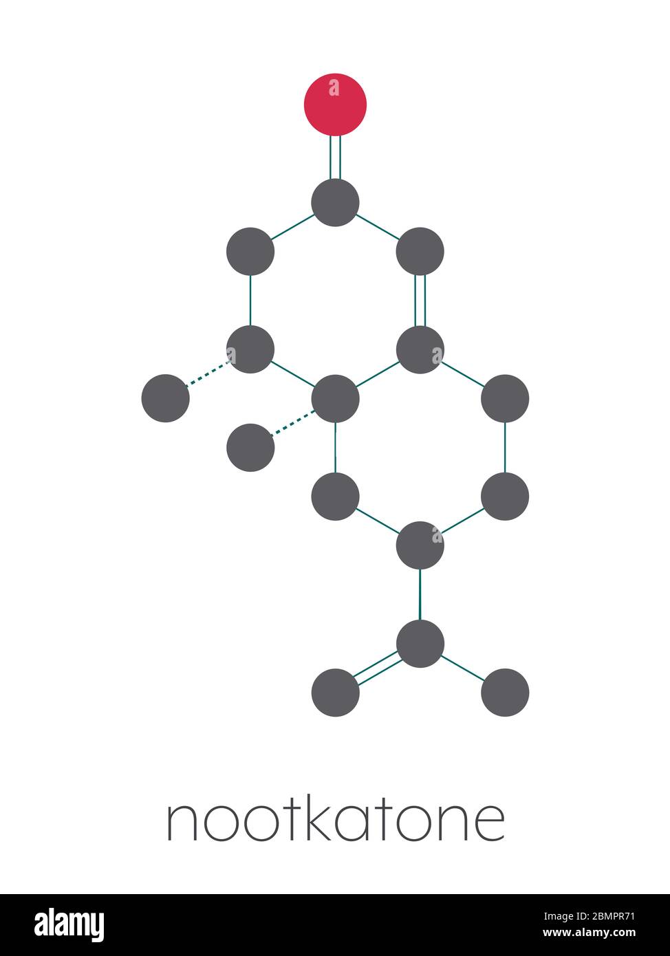 Molécule répulsive naturelle d'insecte Nootkatone. Présent dans le ...