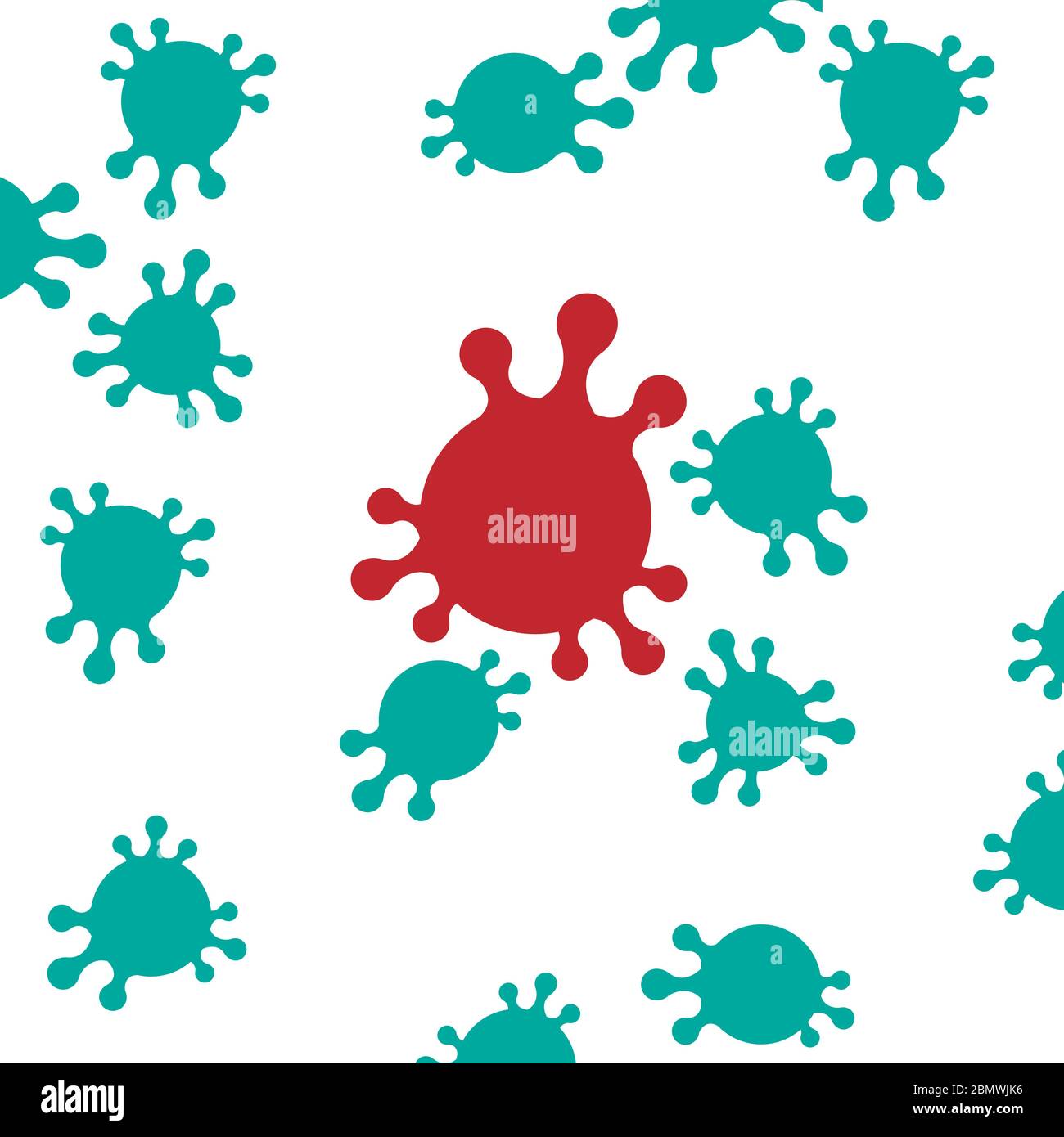 virus ou bactéries macro microscope vue arrière-plan . aléatoire lieu ...