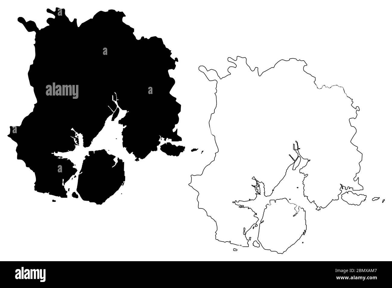 Fujian china asia map Banque d'images vectorielles - Alamy