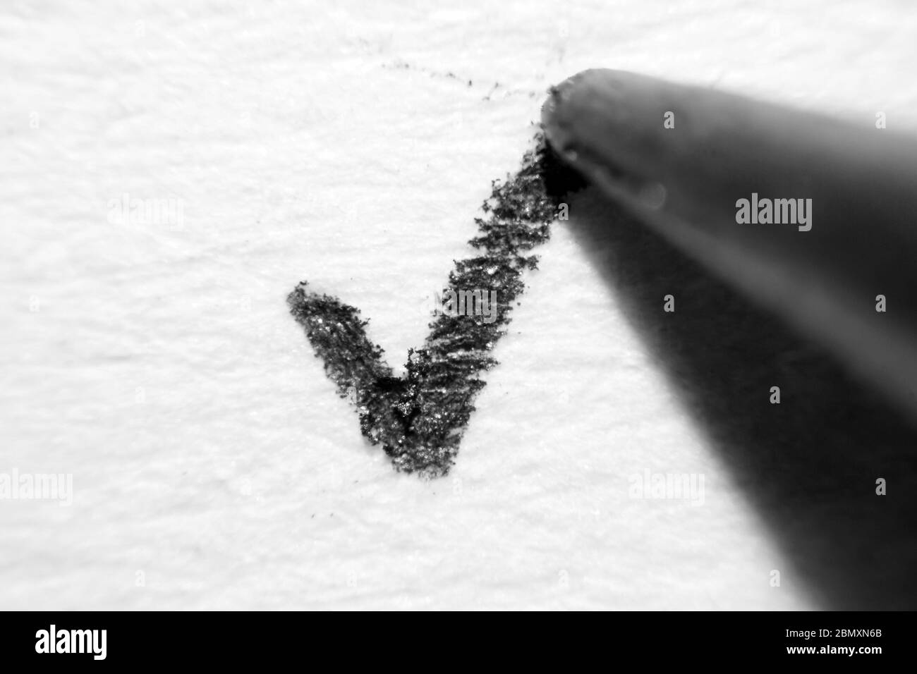 Sous un microscope Banque d'images noir et blanc - Alamy