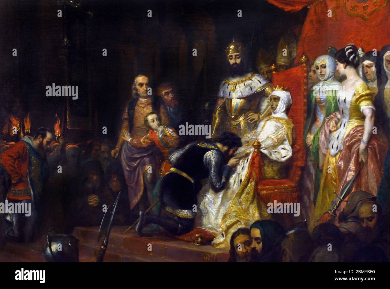 Couronnement des ines de castro Banque de photographies et d’images à ...