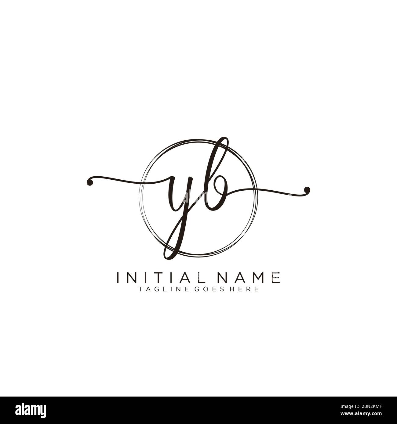 Yb signature Banque d'images vectorielles - Alamy