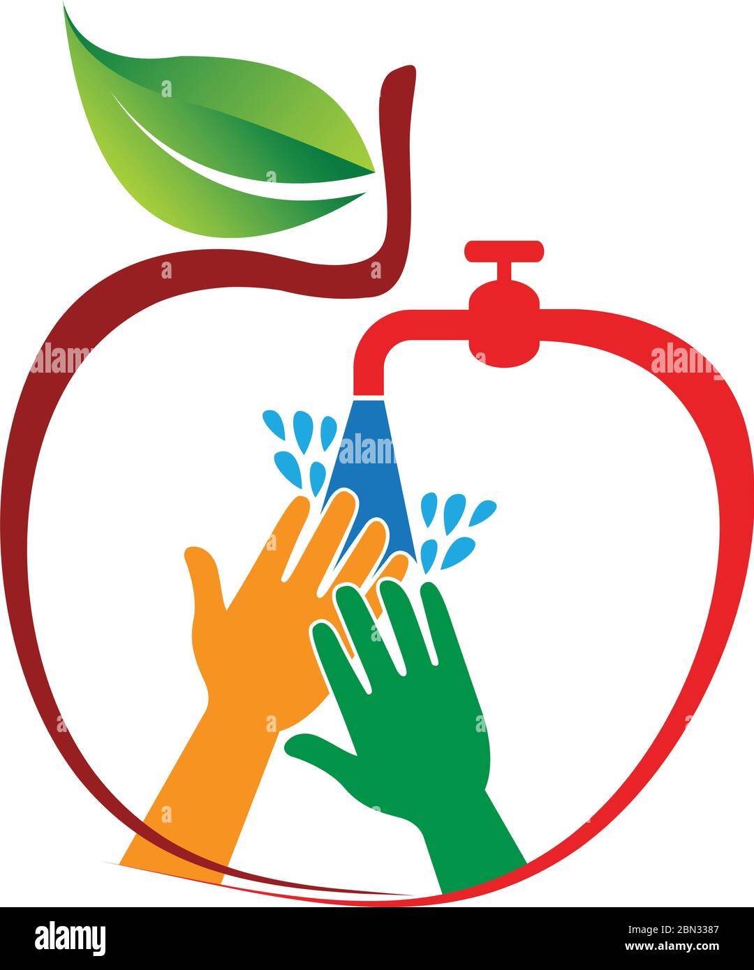 Laver Les Mains Logo Banque d'images vectorielles - Alamy