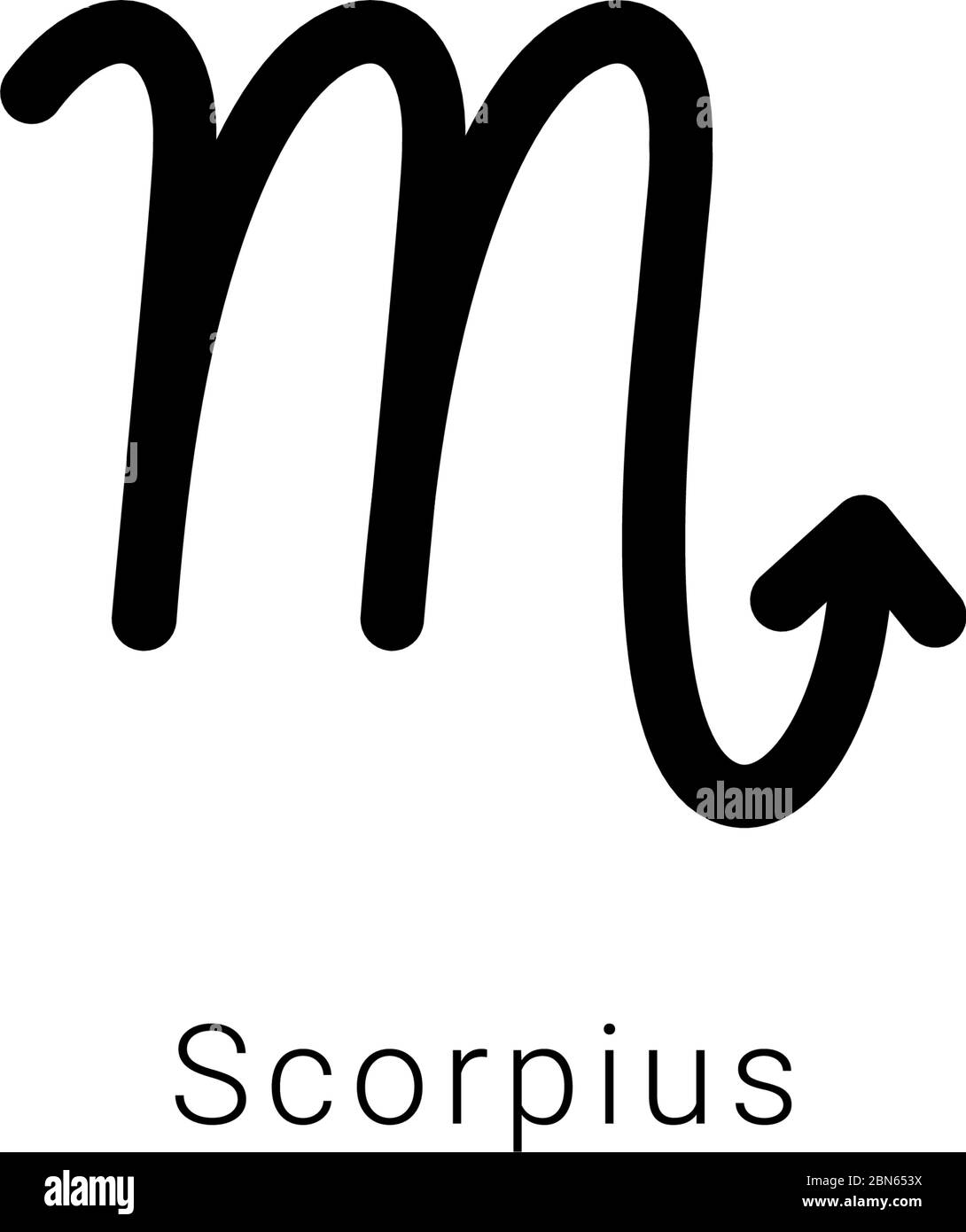 Symbol scorpius zodiac sign vector Banque de photographies et d’images ...